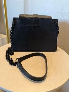 Aldo | Bags | Aldo Black Textured Padlock Crossbody Bag | Poshmark